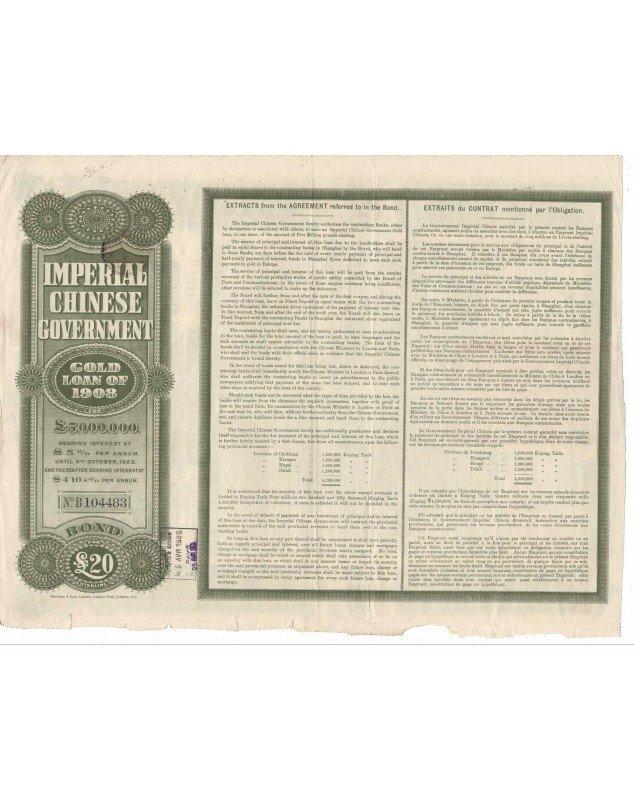 Imperial Chinese Imperial Government 1908