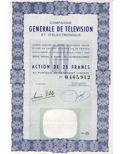 Compagnie Générale de Télévision et d'Electronique (CGTVE)
